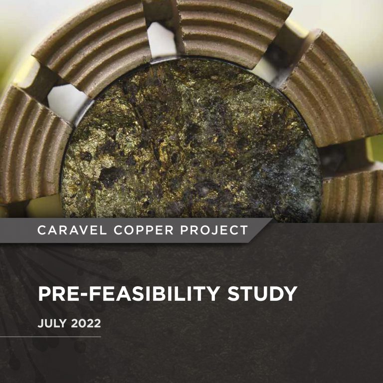 Project Studies - Caravel Minerals Limited